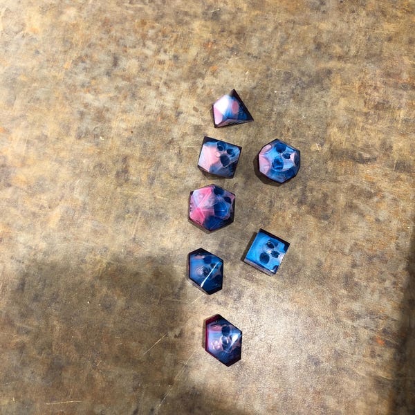 Dice Set Skull Sharp Edge, D&D Dice Set for Dungeons and Dragons D and ...