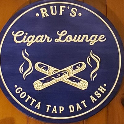 Cigar Bar Sign, Carved Wood Sign, Cigar Gifts, Cigars, Personalized ...