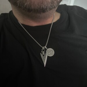 Triangle Cutout Ring in Antique Silver Men's Ring Men's Band Stainless ...