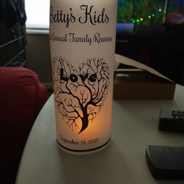 12 Personalized Family Reunion Party Centerpiece Table Decor Vellum ...