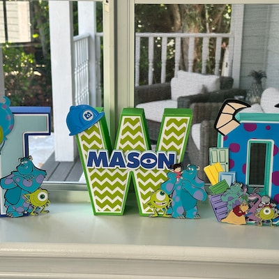 Monsters Inc Theme 3D Letters Monsters Inc Theme Monsters Inc Sully ...