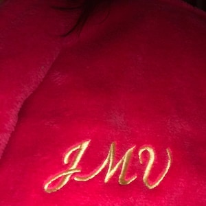 Monogrammed Robe Personalized Robe Custom Embroidered Robe Plush Luxury ...