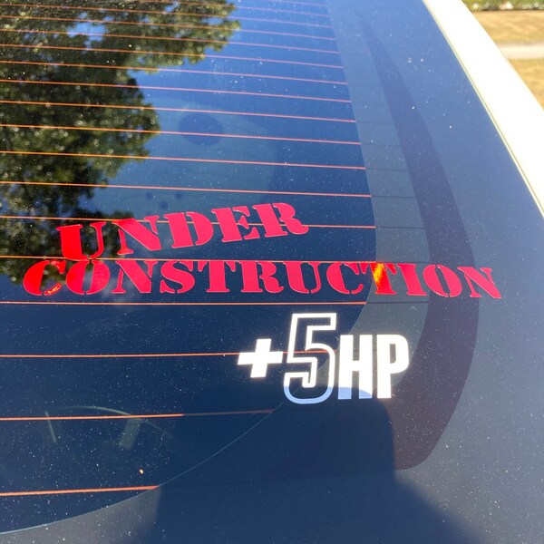 Under Construction Vinyl Bumper Sticker Decal Car Truck Window Laptop ...