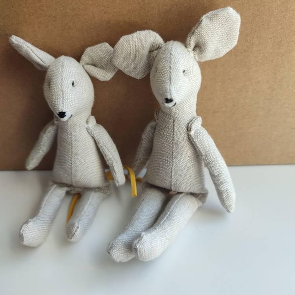 DIY Mini Mouse Family Dollhouse Toy Sewing Pattern | Cute Kawaii Scandi ...
