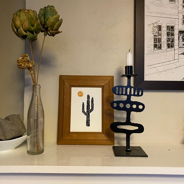 Saguaro | Desert Series | Original Block Print - Etsy