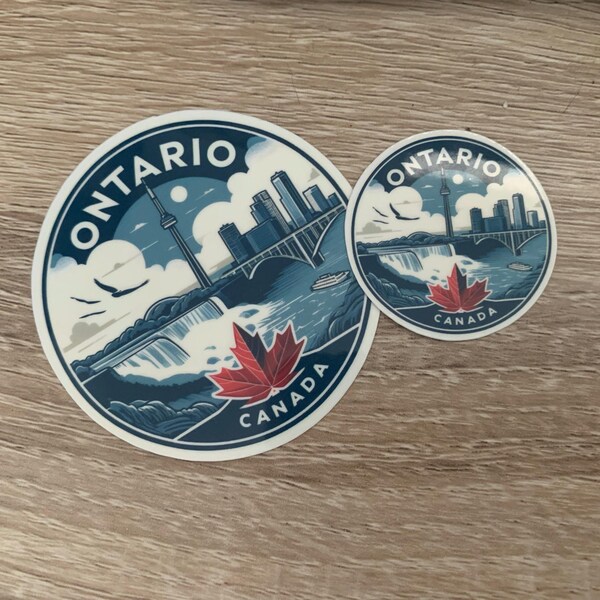 Ontario, Canada, Stickers, Weatherproof Sticker, Travel Journal ...