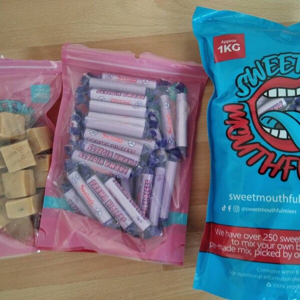 Vimto Fizzy Marshmallows X6 - Freeze Dried Sweets - Pick and Mix Sweets ...