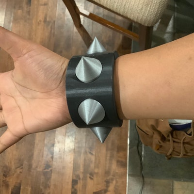 Bowsette Bowser Cuff Choker Punk Gothic Stud Bracelet Wristband Cuff ...