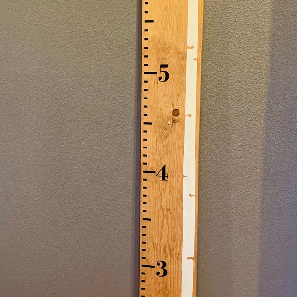 Custom Aspen Tree Growth Chart: Hand Painted Pine Wood Wall Ruler - Etsy