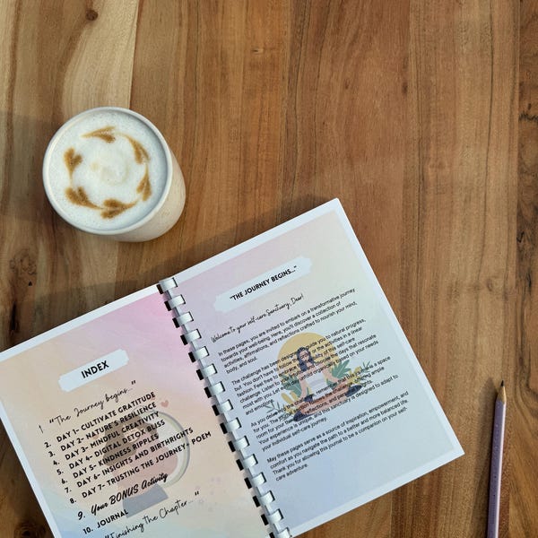 Self Care Journal, 7 Day Mindfulness Challenge Journal, Affirmation ...