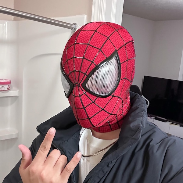 Customized Spider Man 1 Helmet, Andrew Garfield Spider Man Mask ...