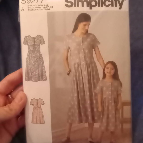 Sewing Pattern Girls' Dress Pattern, Little Girls' Classic Dress ...