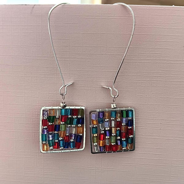 Apache Thunderbirds Peyote Stitch Earrings, Pattern/tutorial, Bead ...