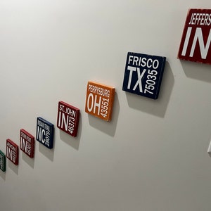 City State Zip Sign - Etsy