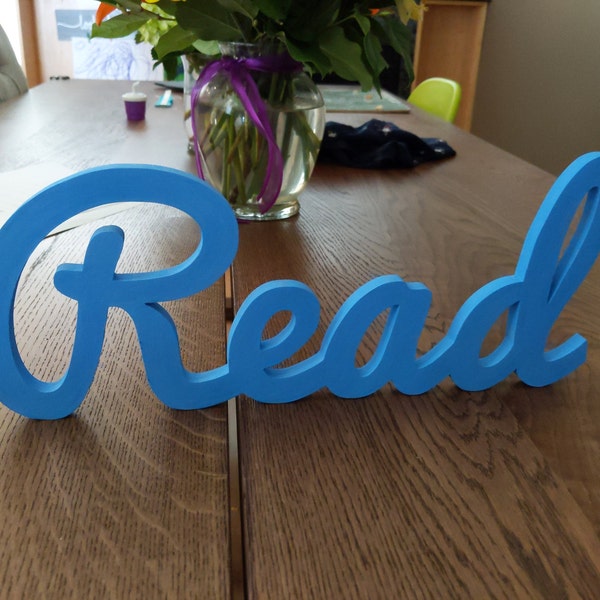 Read Wooden Sign for Library or School Decor or Kids Room Decor, Back ...