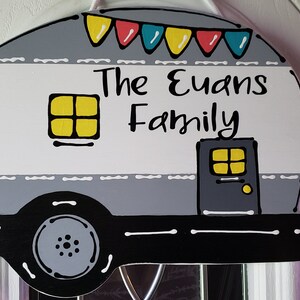 PERSONALIZED CAMPER Name Camp SIGN Camping Plaque Family Campsite ...