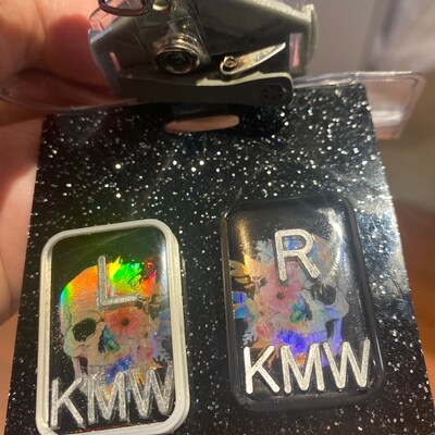 Holographic Floral Skull X-ray Marker Set Skeleton Xray Markers With ...