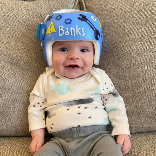 Fixin' My Flat Doc Band Cranial Helmet Decal STICKERS ONLY for Docband ...