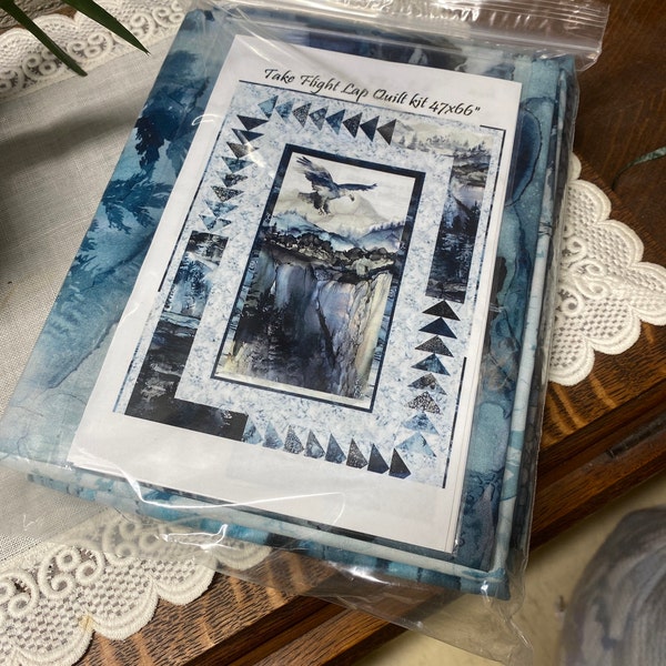 Mountain Eagle Quilt Kit 47x65 Featuring Northcott's Soar Collection ...