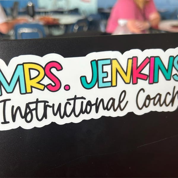 Personalized Teacher Name Sticker, Teacher Planner Stickers, Teacher ...