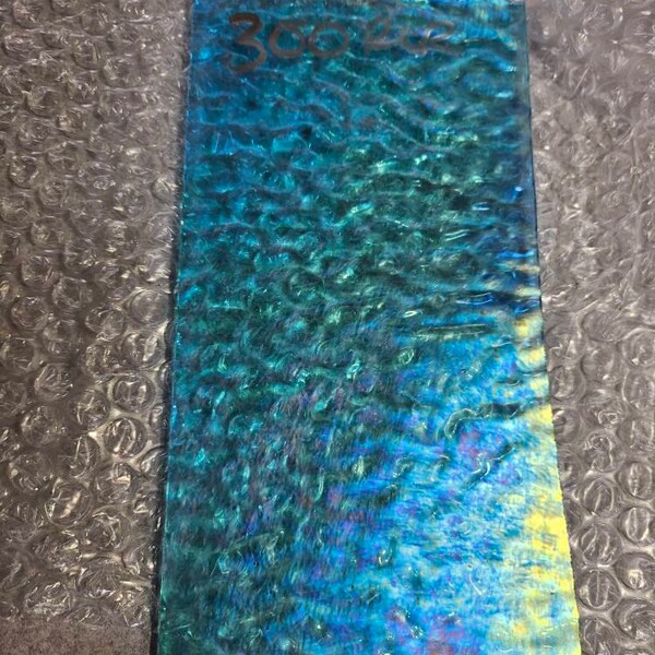 Stained Glass Sheet Turquoise Sparkle Van Gogh MOSAIC - Etsy