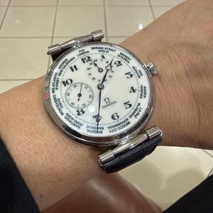 Stunning Swiss Omega REGULATEUR Memento Mori Gents Oversized Wristwatch ...