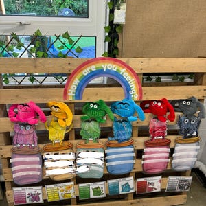 The Colour Monster Book Feelings Display With Words on Jars - Etsy