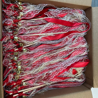 150 Ribbon Wedding Wands Send off Idea Ceremony Exit Ribbon - Etsy