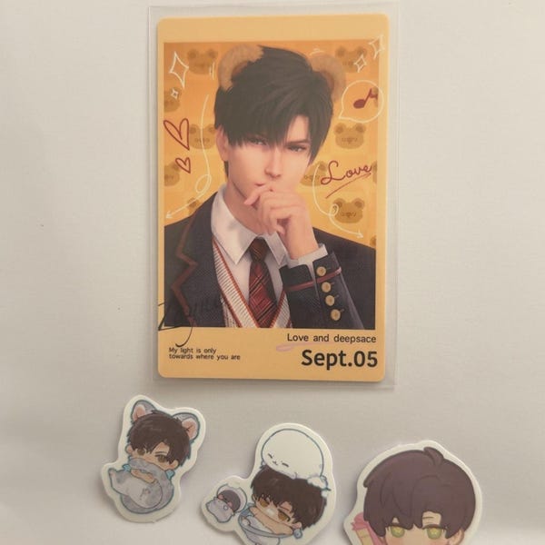 Rafayel Flashy Badge & Holographic Ticket Set | God of Tide, Promised ...