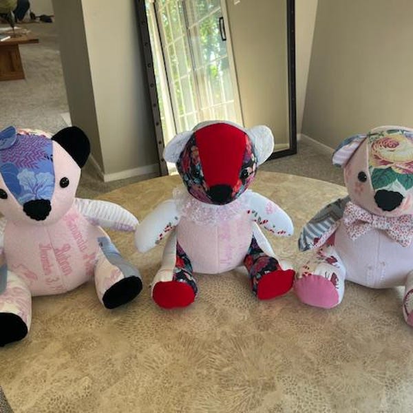 Baby Keepsake Memory Bear Custom From Your Clothing - Etsy
