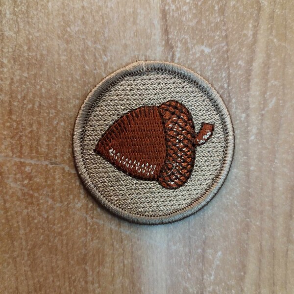 Acorn Patch - 2 Inch Diameter Embroidered Patch - Etsy