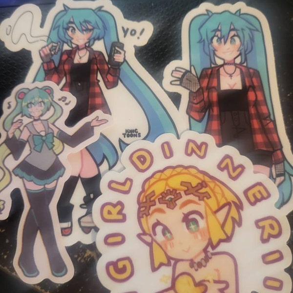 Midwestern Miku | 2 PIECE Sticker Pack | Vinyl Matte Die-cut Stickers ...