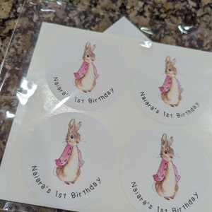 Peter Rabbit Storybook Stickers Baby Shower Birthday Party | Etsy