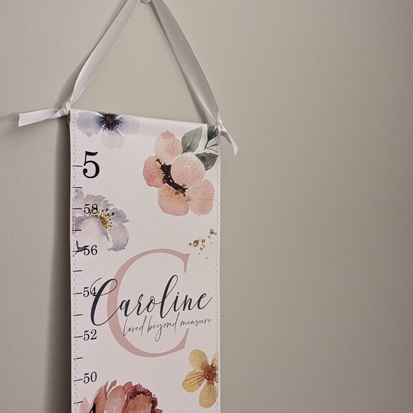 Wolf Growth Chart, Woodland Growth Chart, Canvas Growth Chart, Woodland ...