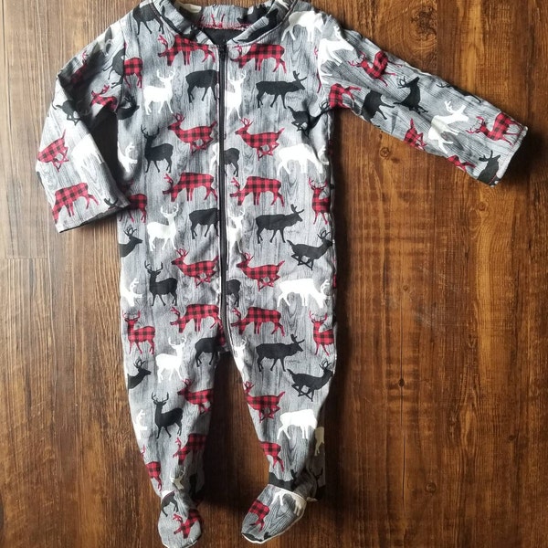 Classic Zipper Pjs: Footie Pajamas Pattern, Footed Pajamas Pattern ...