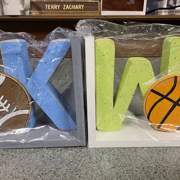 Personalized Sports Themed Bookends for Children Library, Bookshelf - Etsy