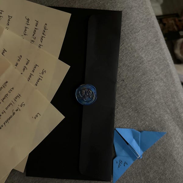 SPECIALIST: Letter Inspired by Papa Emeritus IV - Etsy