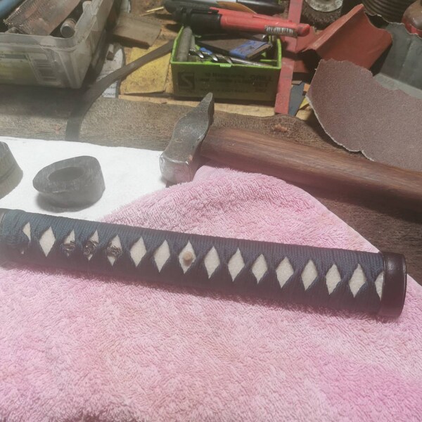 Japanese Samurai Katana Sword Handle Tsuka 26cm Alloy Menuki Tsuba - Etsy