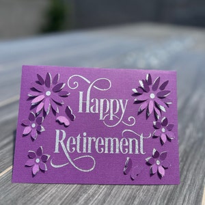 SVG: 3D/ ‘pop Up’ Happy Retirement Card Digital Download. Happy ...