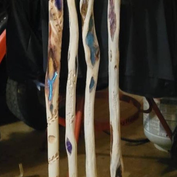 57" Diamond Willow (2~YOU Carve trekking Sticks) Walking Stick ...