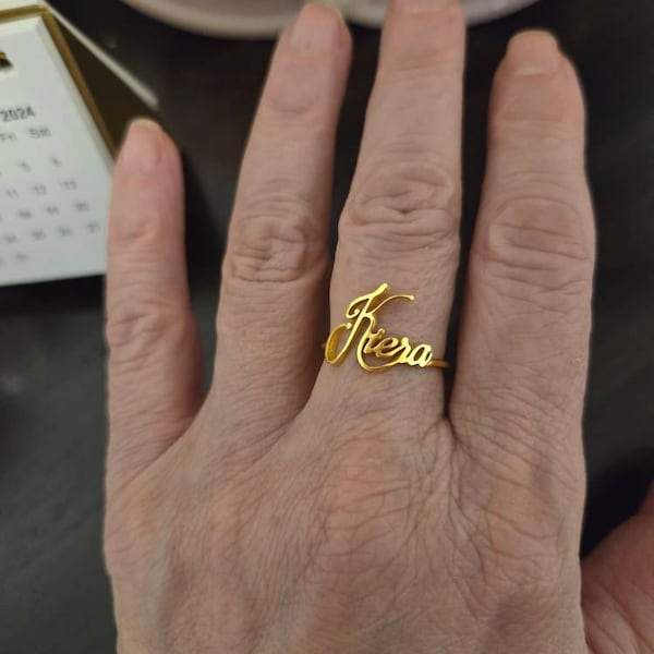 Custom Name Ring • Children Name Ring • Sterling Silver Ring ...