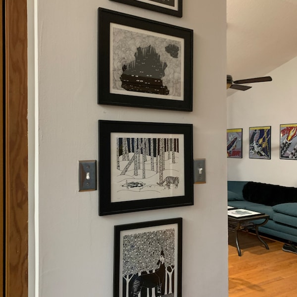 Narrow Modern Picture Frame, Gold, Bronze, Black, Silver, Minimalistic ...