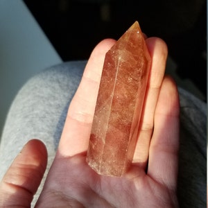 70mm Natural Red Strawberry Quartz Tower Crystal Quartz - Etsy