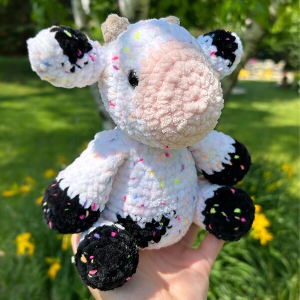 Cassie the Cow Crochet Pattern: Amigurumi Animal Tutorial (PDF Pattern ...
