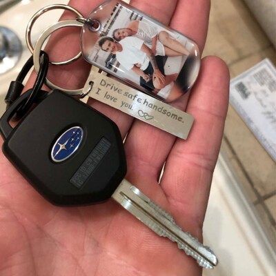 Husband Keychain Keychains Put Any Picture on These - Etsy