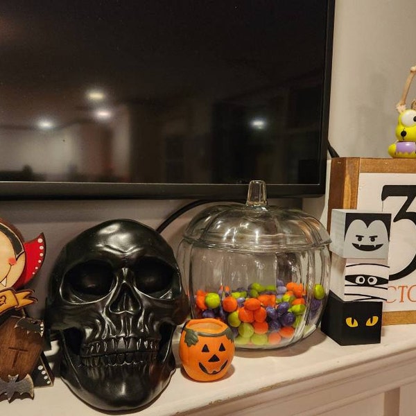 Farmhouse Vampire Decor - Spooky Rustic Wood Halloween, Primitive ...