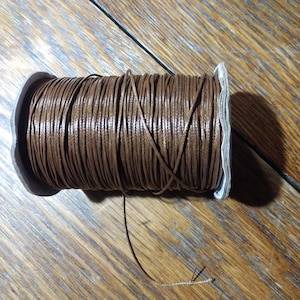 Waxed Polyester Cord: High Quality, Choose Your Size and Color Black ...