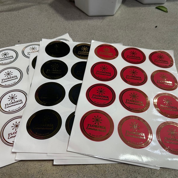 Gold Foil Printing, Gold Custom Stickers, Any Shape Custom Stickers ...