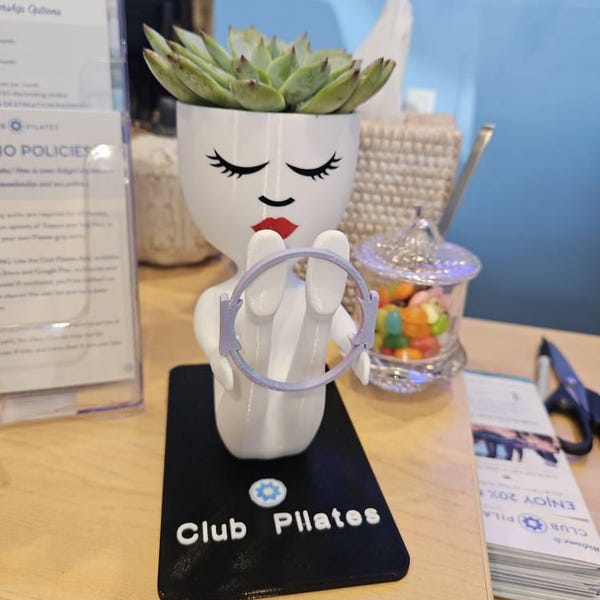 Yoga Mat Boat Pose Planter Teaser Pose Succulent Planter, Yoga Planter ...