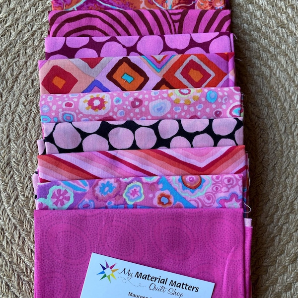 10 Kaffe Fassett BLUE Fat Quarter Bundle - Etsy